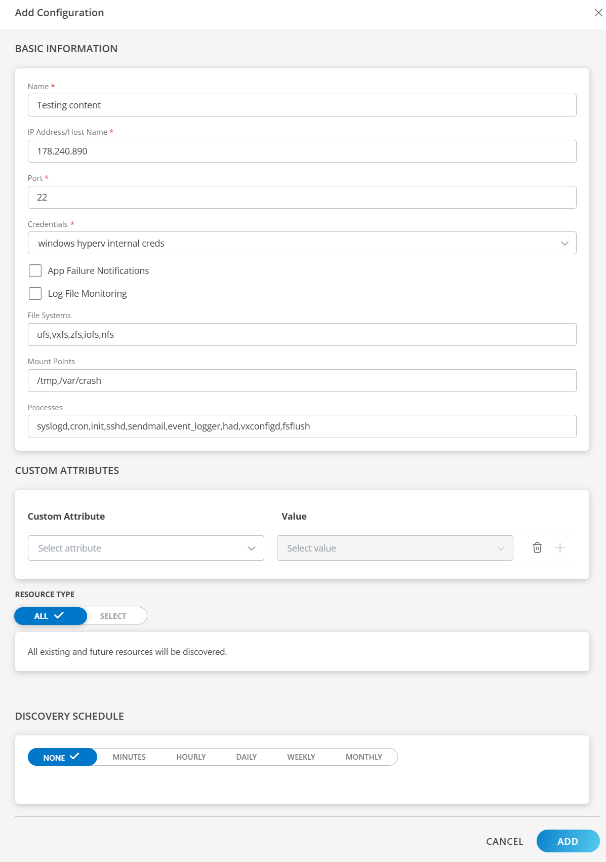 Solaris OS Server | OpsRamp Documentation